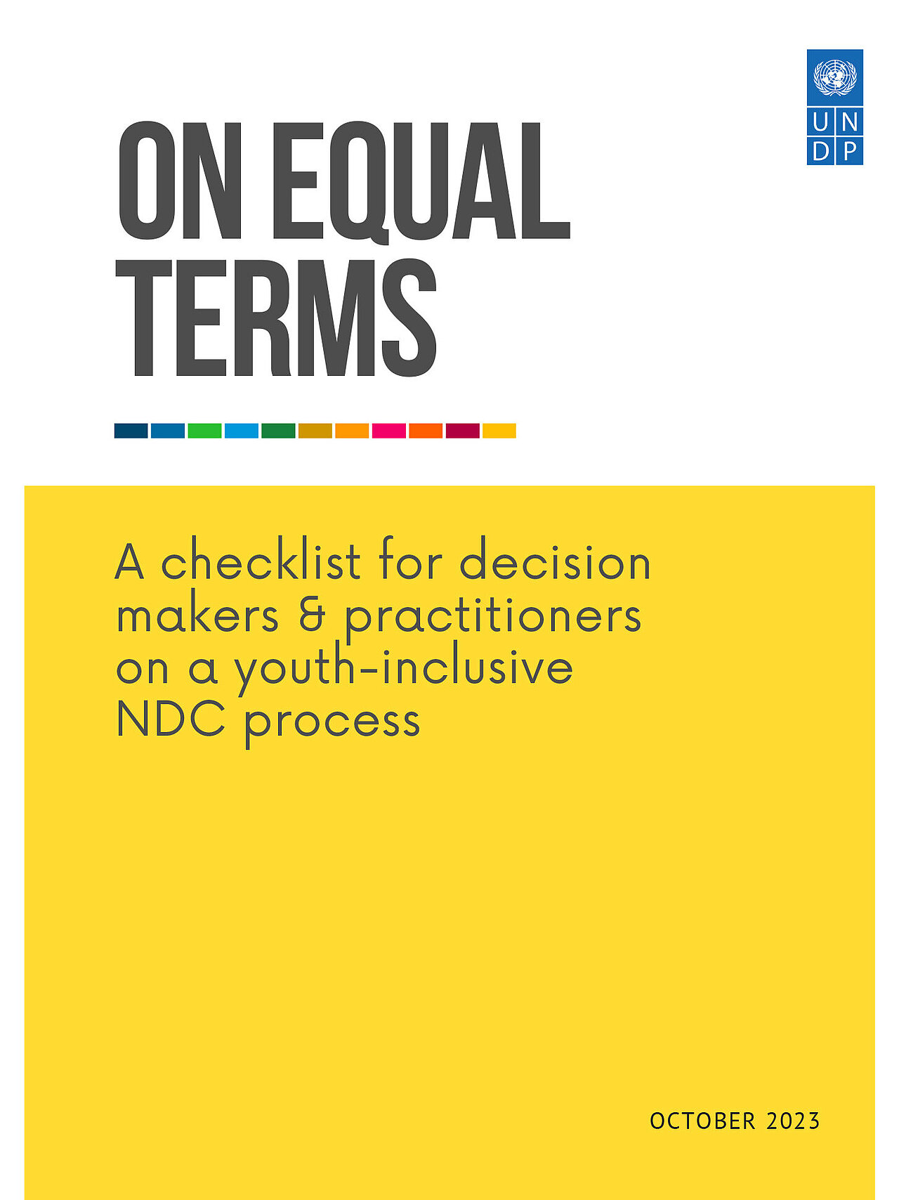 On Equal Terms: A Checklist for Decision Makers and Practitioners on a ...