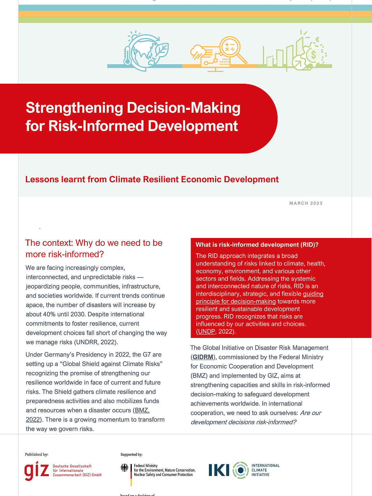 Strengthening Decision-Making for Risk-Informed Development ...
