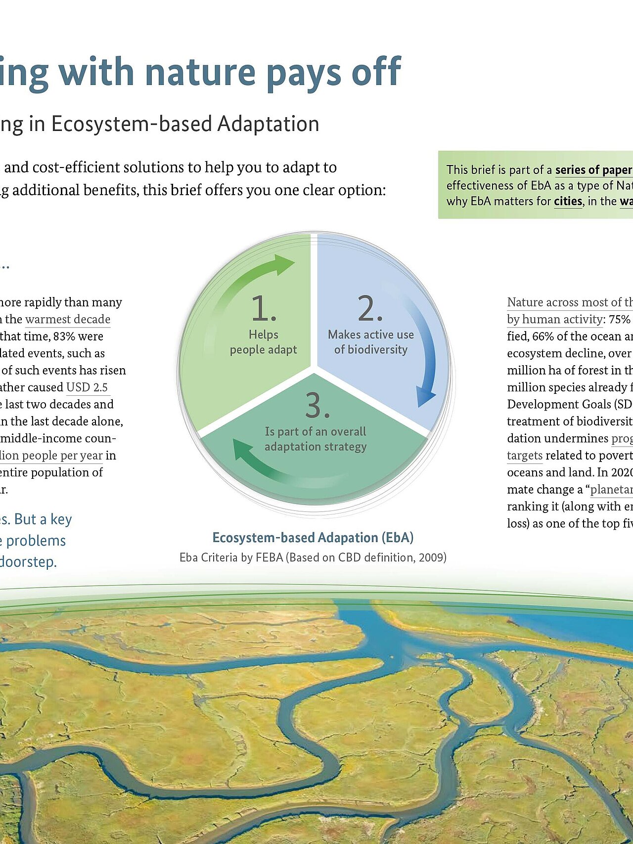 Why working with nature pays off: The case for investing in Ecosystem ...